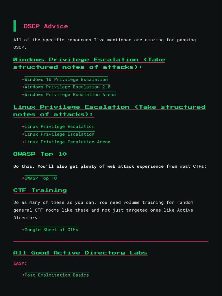 Essential OSCP Preparation Resources | PDF