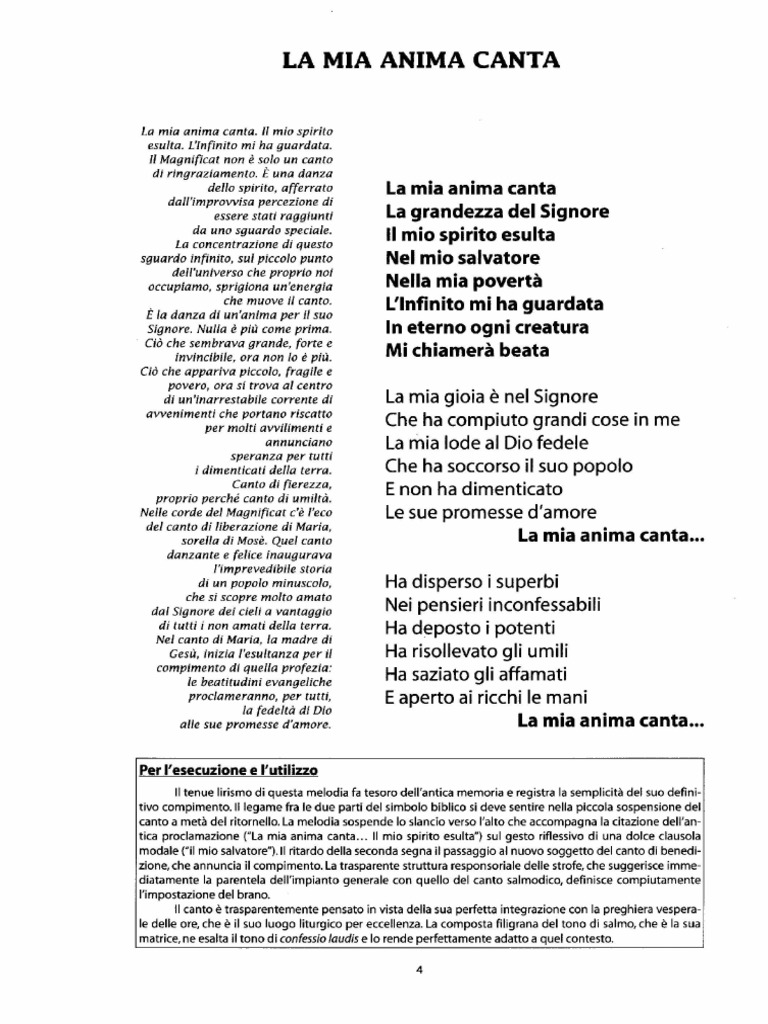 03 - La Mia Anima Canta | PDF