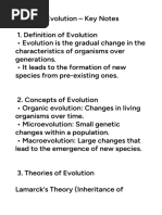 Notes On Evolution | PDF