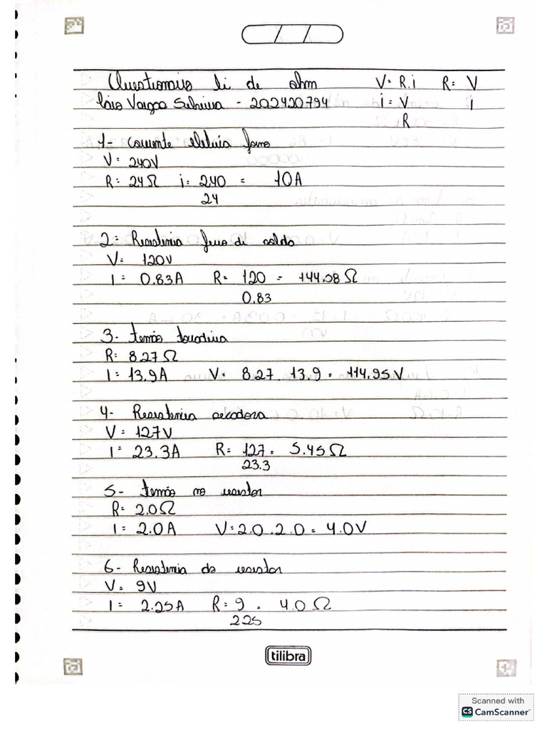 Caio Vargas Lista | PDF