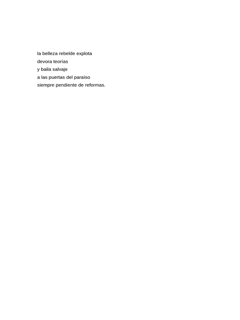 La Belleza Rebelde Explota | PDF