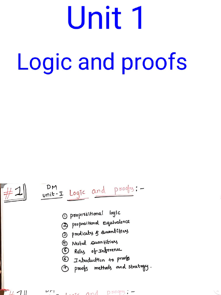 DM Unit 1 | PDF