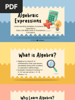 ALGEBRA BASIC CONCEPTS Class 6 Mathematics Part 1 Expressions and Polynomials | PDF