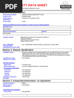 Kaeser Sigma Fluid S-570 Safety Data Sheet | PDF | Toxicity | Waste