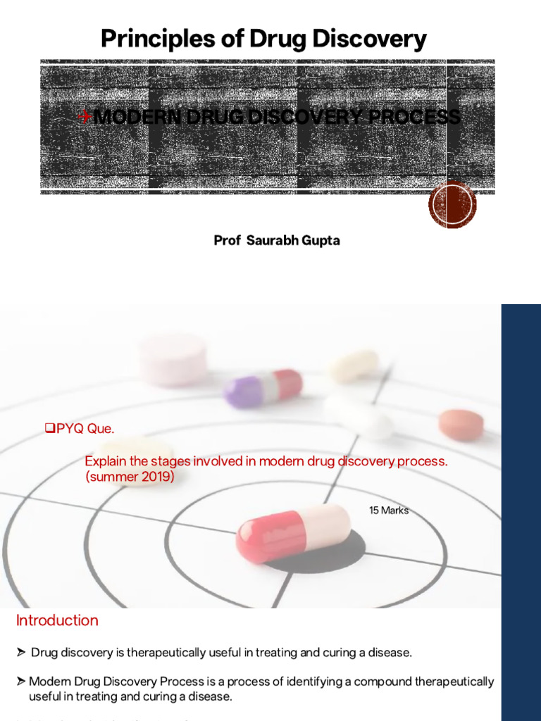 Modern Drug Discovery Process | PDF | Drug Discovery | Receptor (Biochemistry)