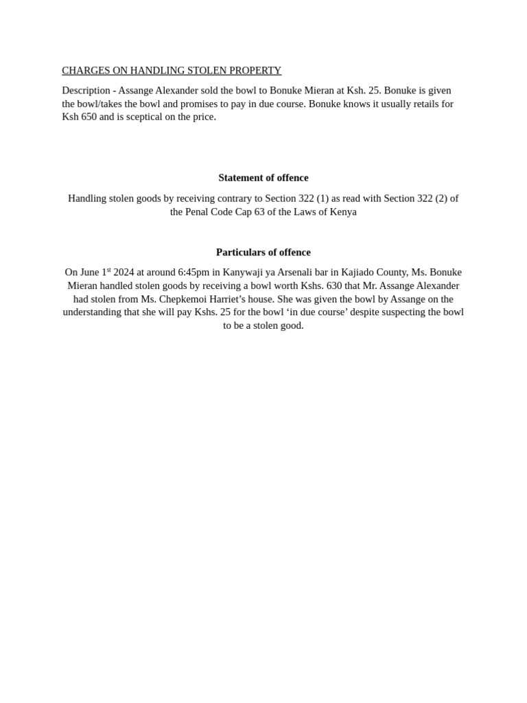 Drafting of Charges | PDF
