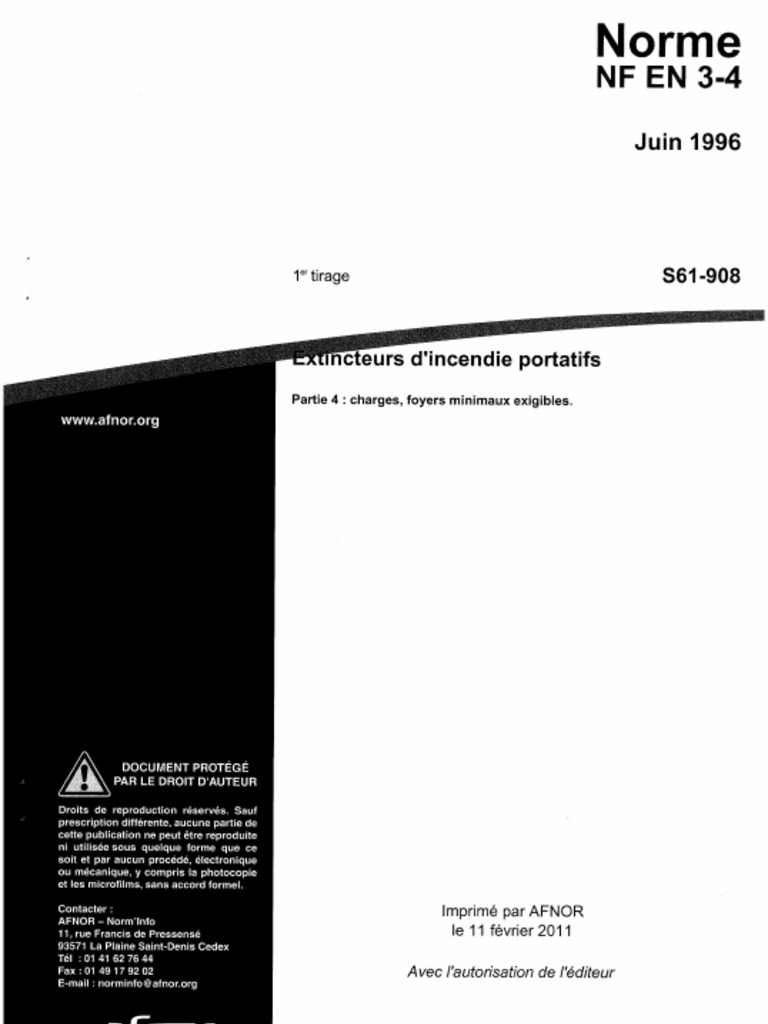 Afnor NF en 3-4 | PDF