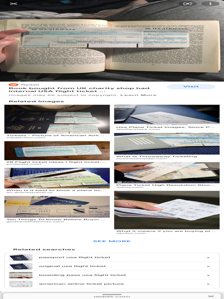 American Usa Flight Ticket Picture - Google Search | PDF