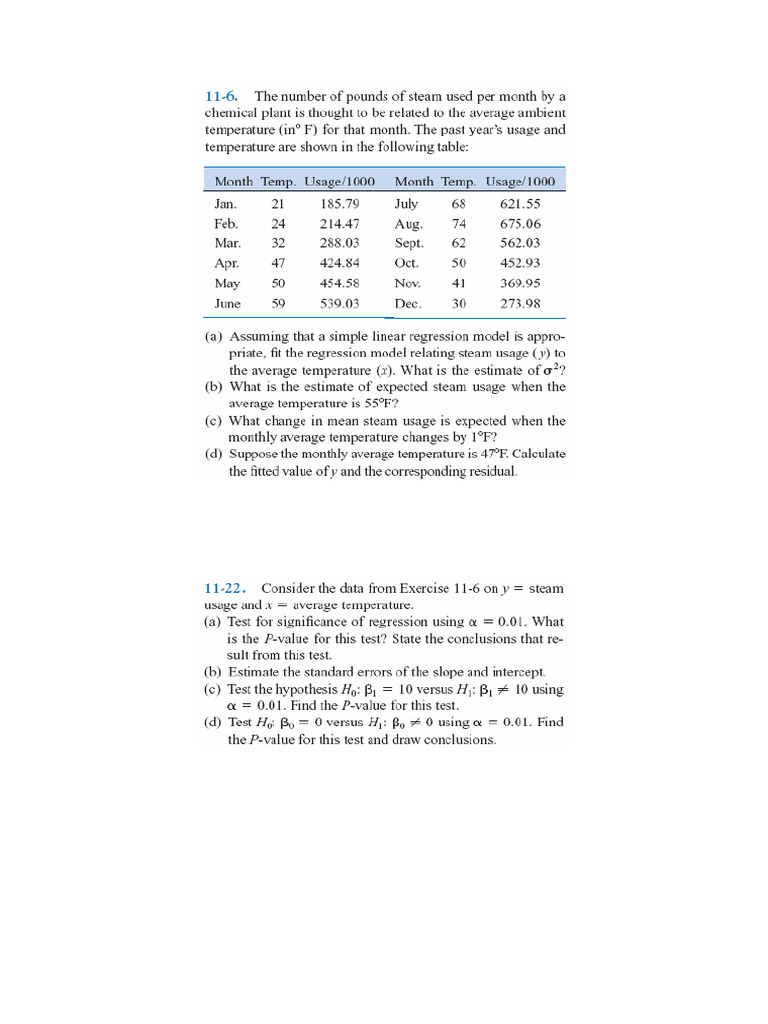 Ch11 Exercises | PDF