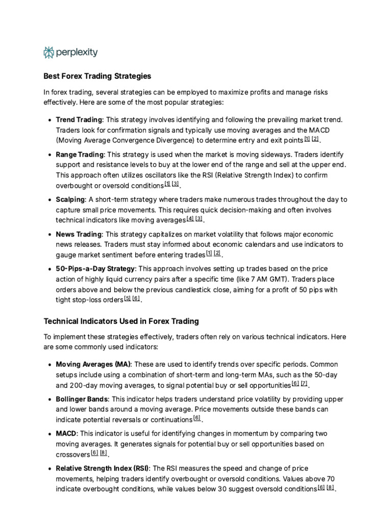 Best Forex Trading Strategies | PDF | Financial Economics | Financial ...