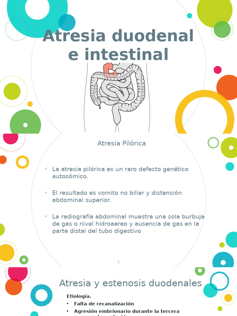 Atresia duodenal: diagnóstico y tratamiento | PDF | Bilis | Abdomen