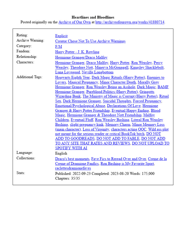 Heartlines and | PDF | Harry Potter | Mythography