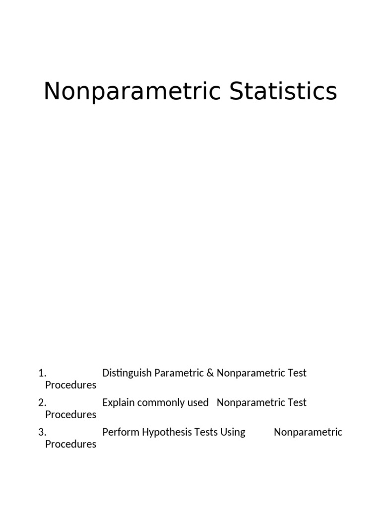 Lecture Non Parametric T Test | PDF | Student's T Test | Nonparametric ...
