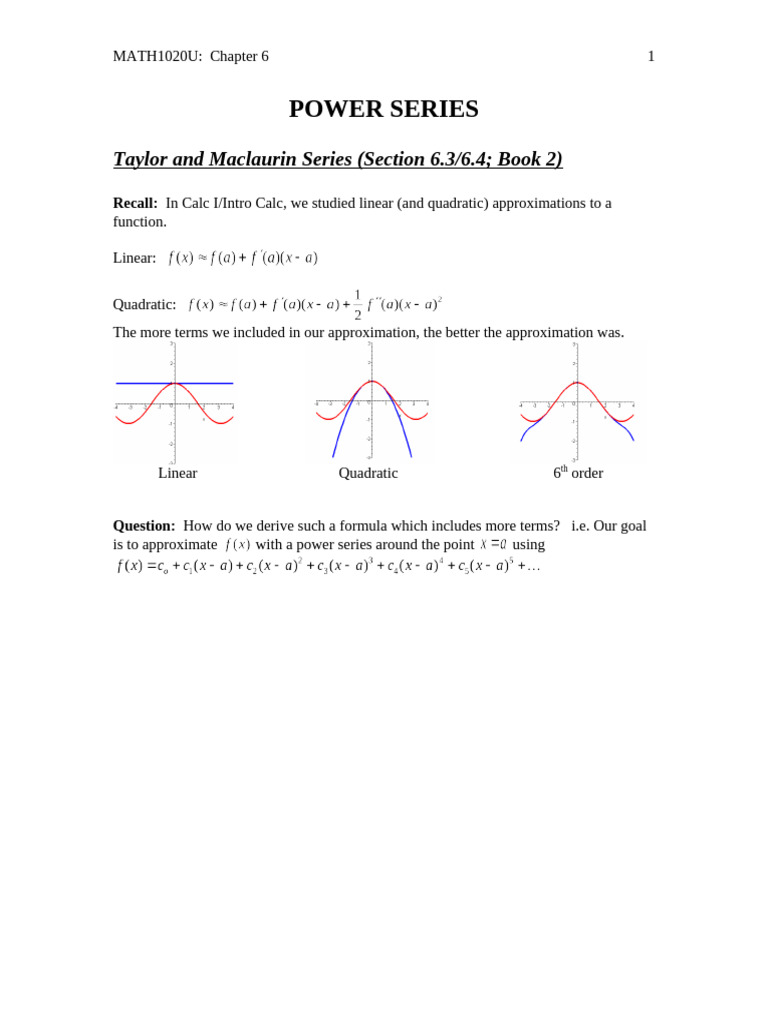 Taylor Series | PDF