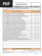 Fire Fighting Equipment Inspection Checklist - 2024 | PDF