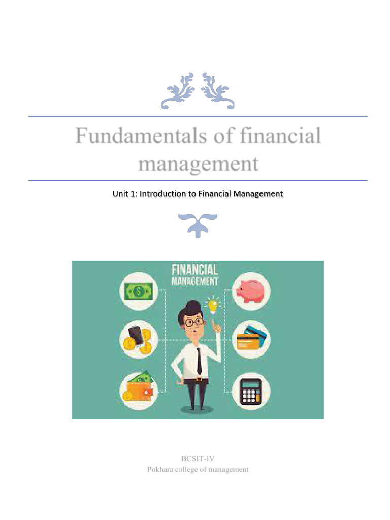 Financial Management Fundamentals Guide | PDF | Net Present Value ...