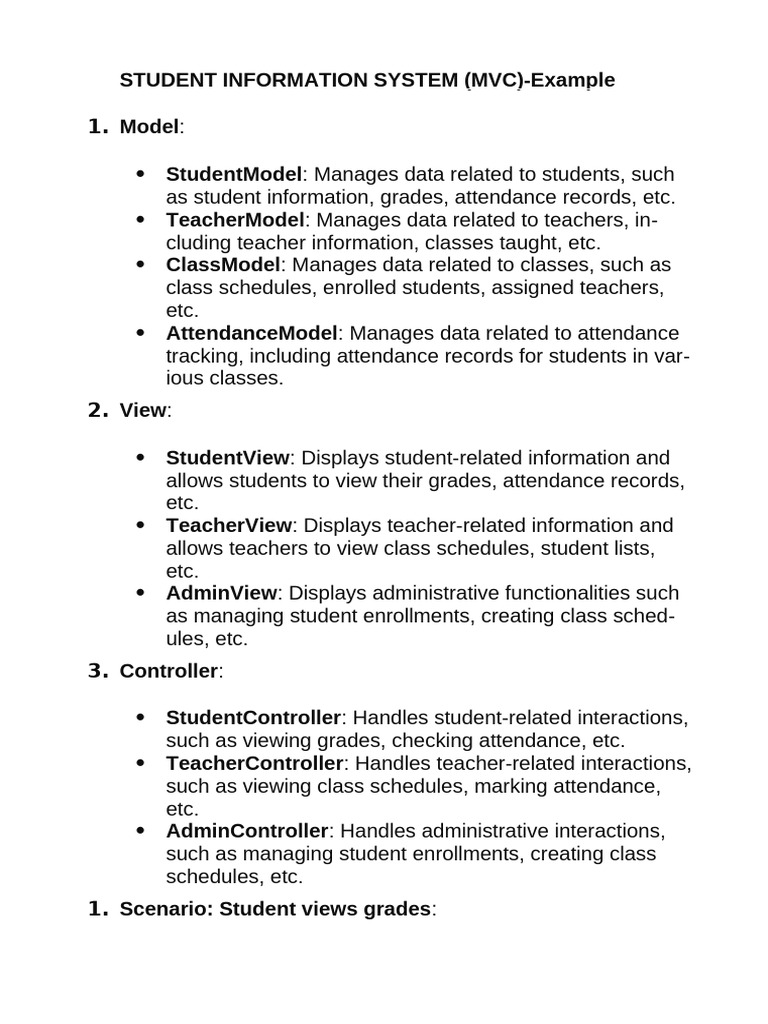 MVC Student Information System Overview | PDF | Computing | Data Management