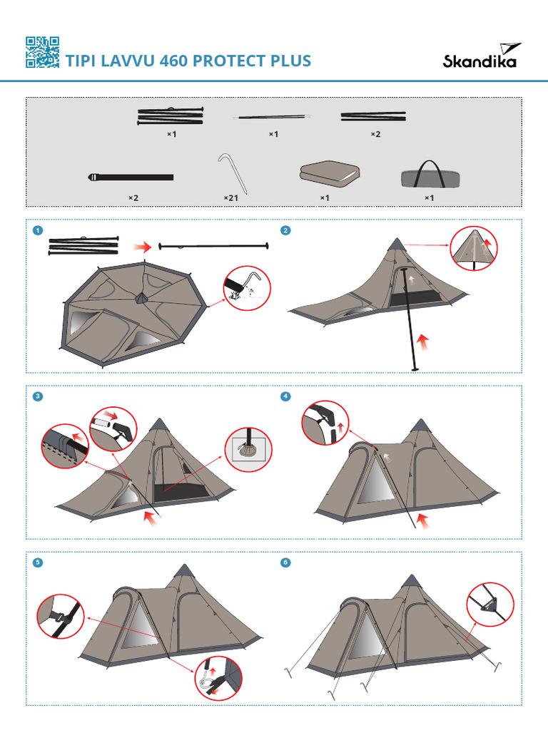 Tipi Lavvu 460 Protect Plus Instruction B474a42a2d | PDF