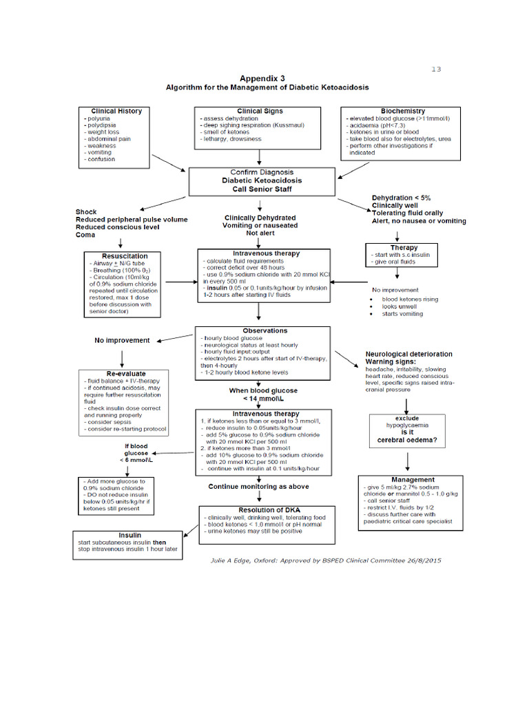 Diabetic Ketoacidosis Flowchart | PDF