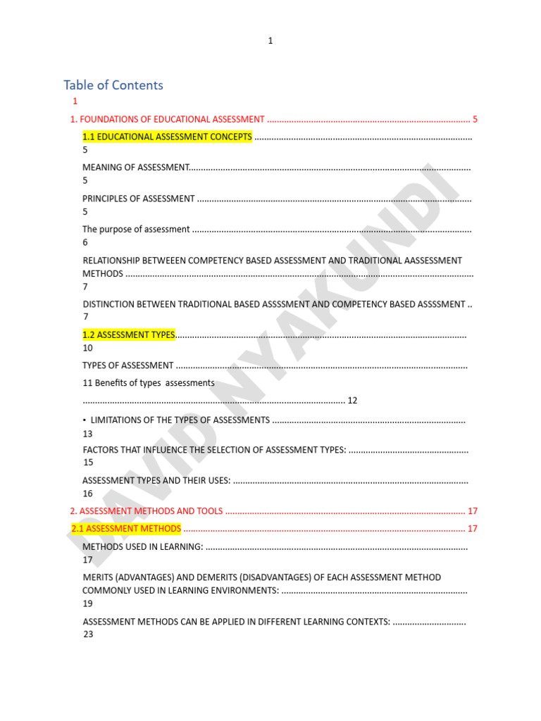 Educational Assessment Methods Guide | PDF | Educational Assessment ...