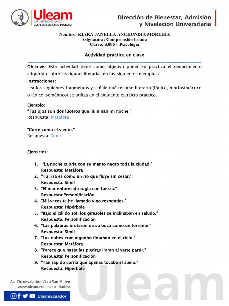 Actividad Comprensión Lectora Unidad 3 | PDF