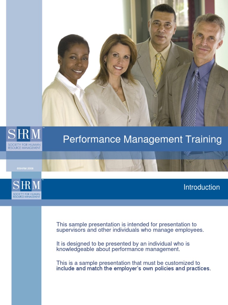 2008 Performance Management Training | PDF | Performance Appraisal ...