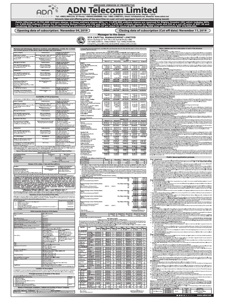 ADN Tel Abridged | PDF