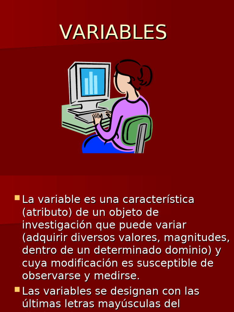 Definición y Clasificación de Variables | PDF | Variable (Matemáticas ...