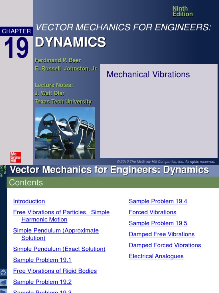 Dynamics: Vector Mechanics For Engineers | PDF | Science & Mathematics