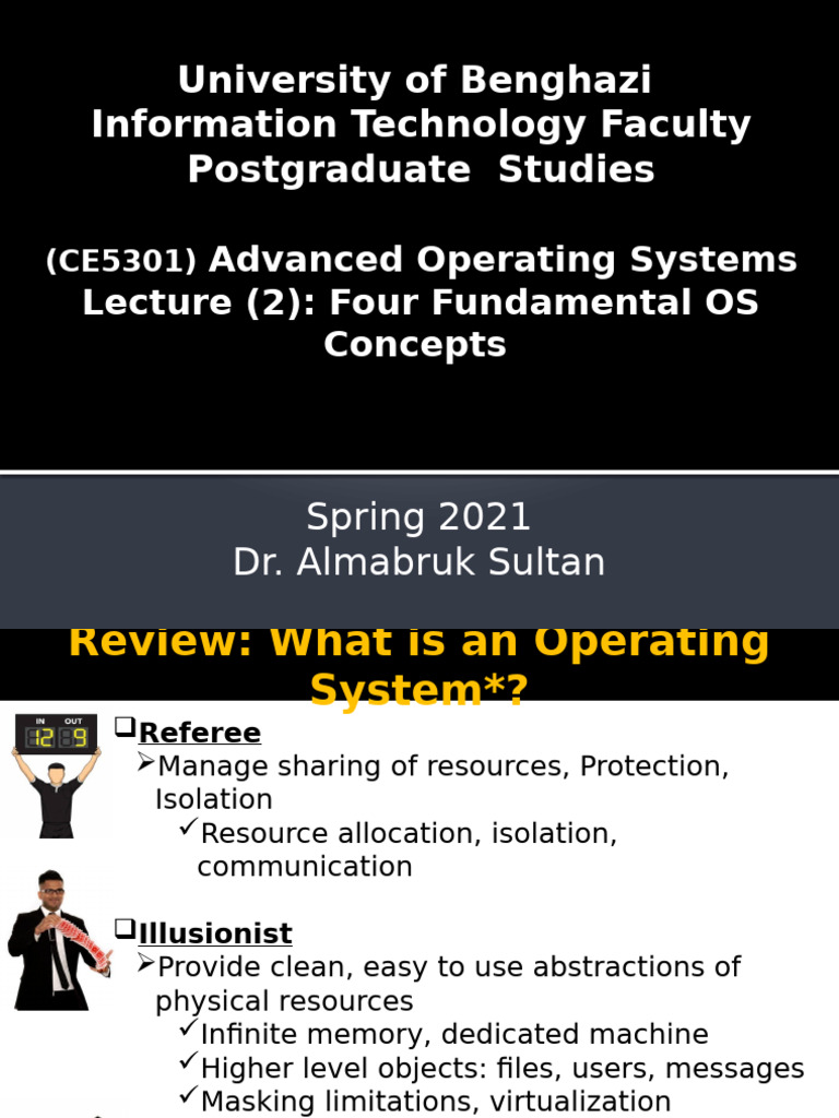 AOS L (02) 2021 Concepts | PDF | Operating System | Process (Computing)