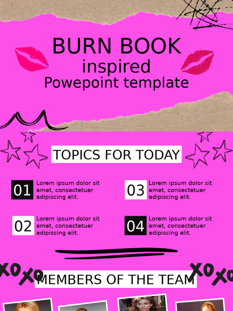 Burn Book PowerPoint Template | PDF
