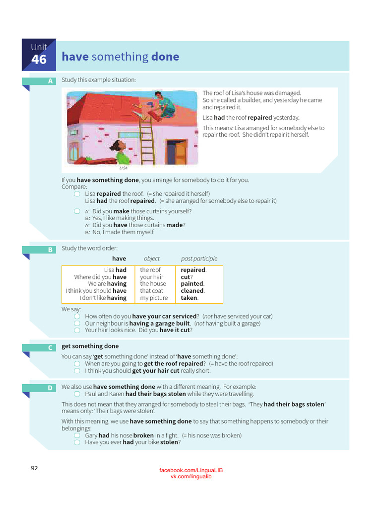 Causative & Have Something Done | PDF