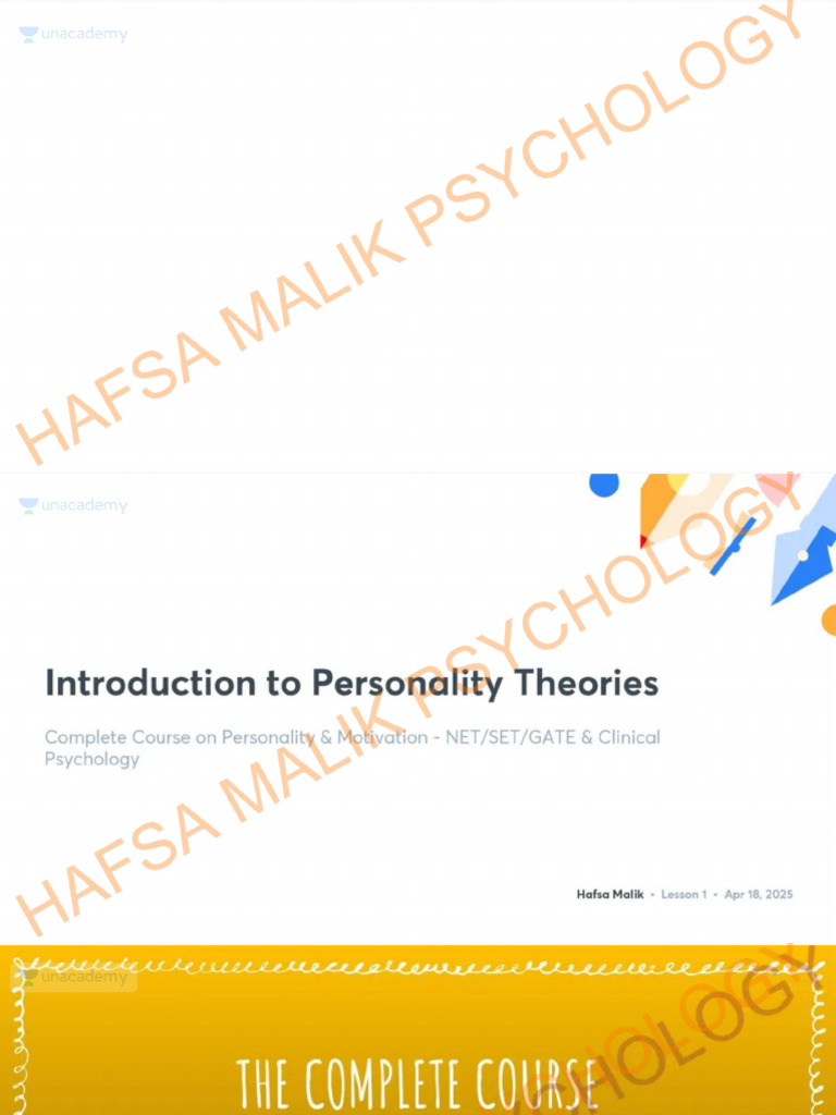 Unit7 PersonalityMotivationEmotionsStres | PDF