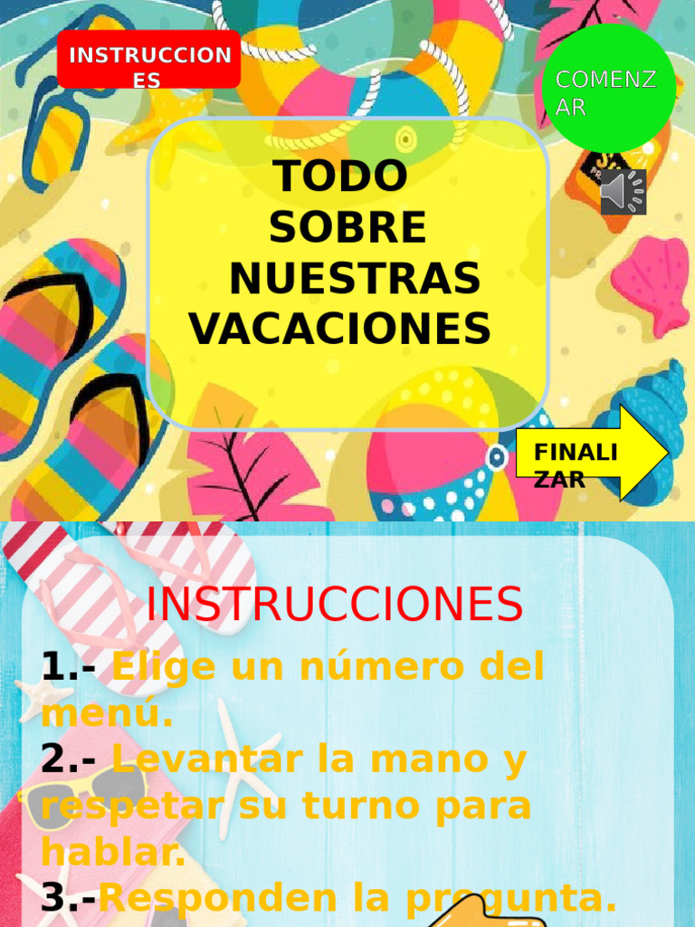 Hablemos de Las Vacaciones | PDF