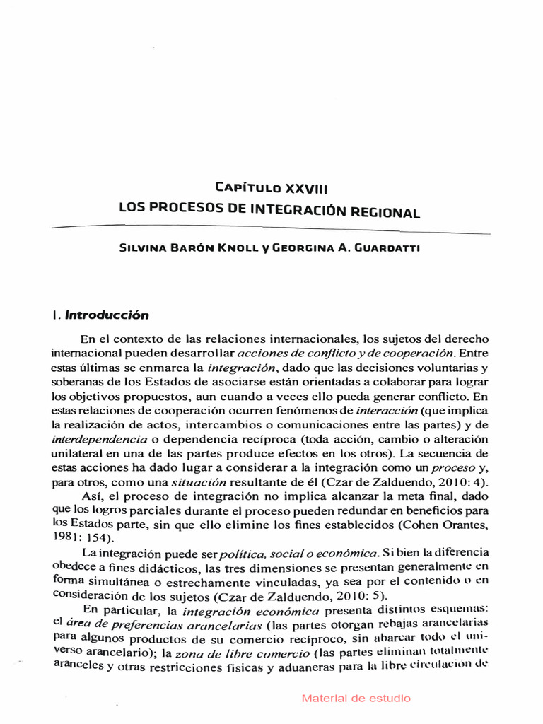 2 - Cap Tulo 28. ARREDONDO. Los Procesos de Integraci N Regional | PDF | Economias | Comercio