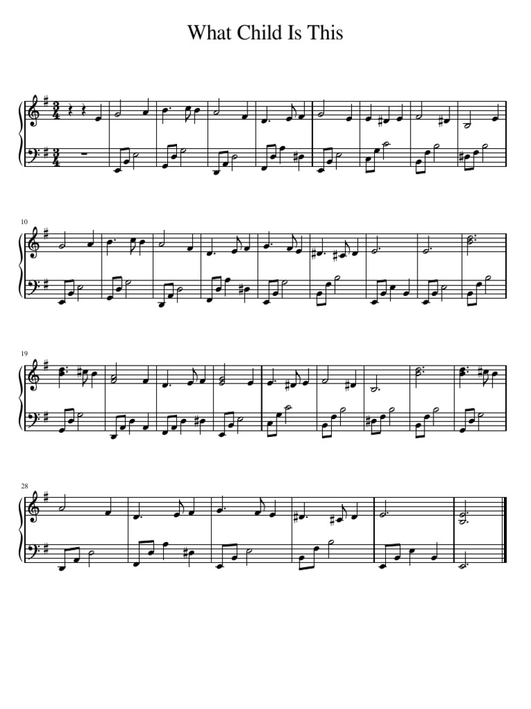 What Child Is This: A Musical Analysis | PDF
