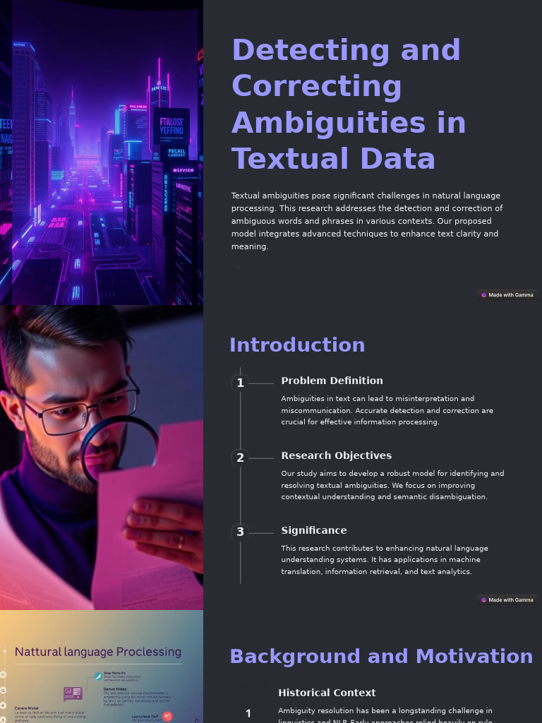 Detecting and Correcting Ambiguities in Textual Data | PDF | Semantics | Ambiguity