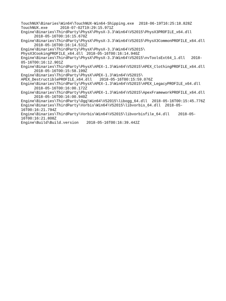 Manifest NonUFSFiles Win64 | PDF