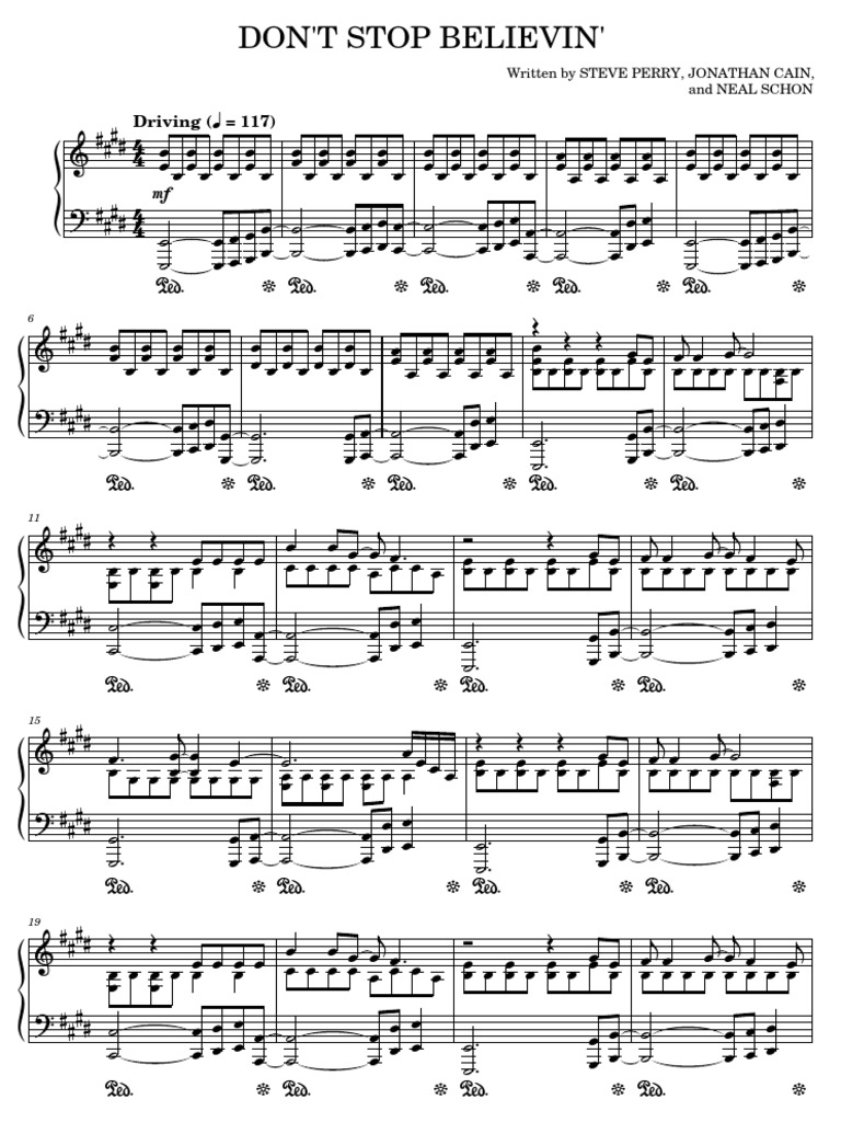 Dont Stop Believin Journey 1750427365708 | PDF | Musical Groups ...