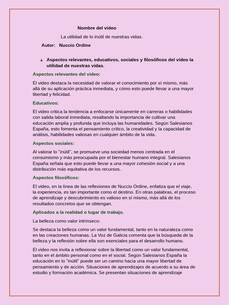 La importancia de lo inútil en la vida | PDF | Pensamiento | Humanidades