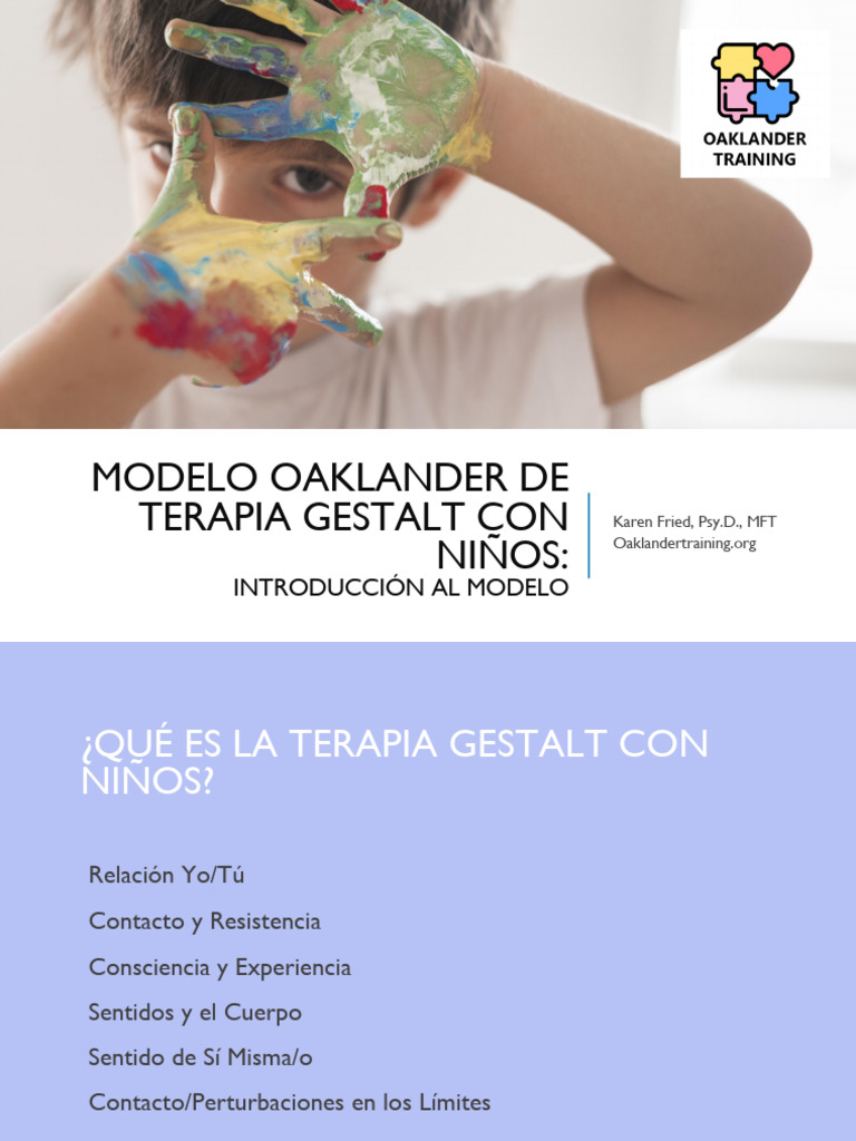 Terapia Gestalt Infantil: Modelo Oaklander | PDF | Las emociones ...