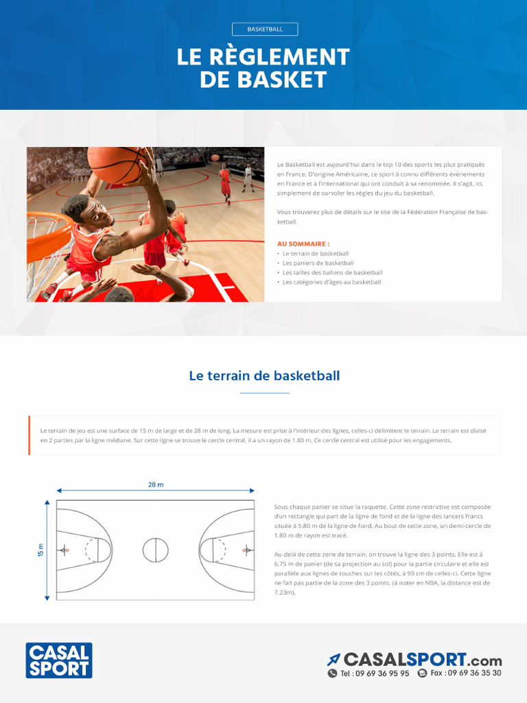 Le Reglement de Basket | PDF