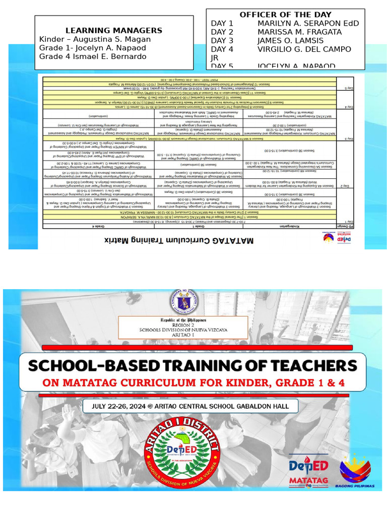 Matatag Training | PDF
