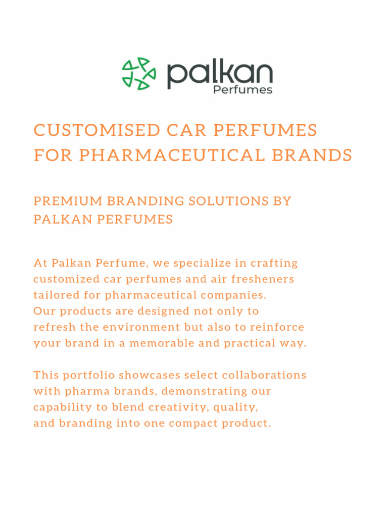Palkan - Pharma Car Perfumes Portfolio | PDF