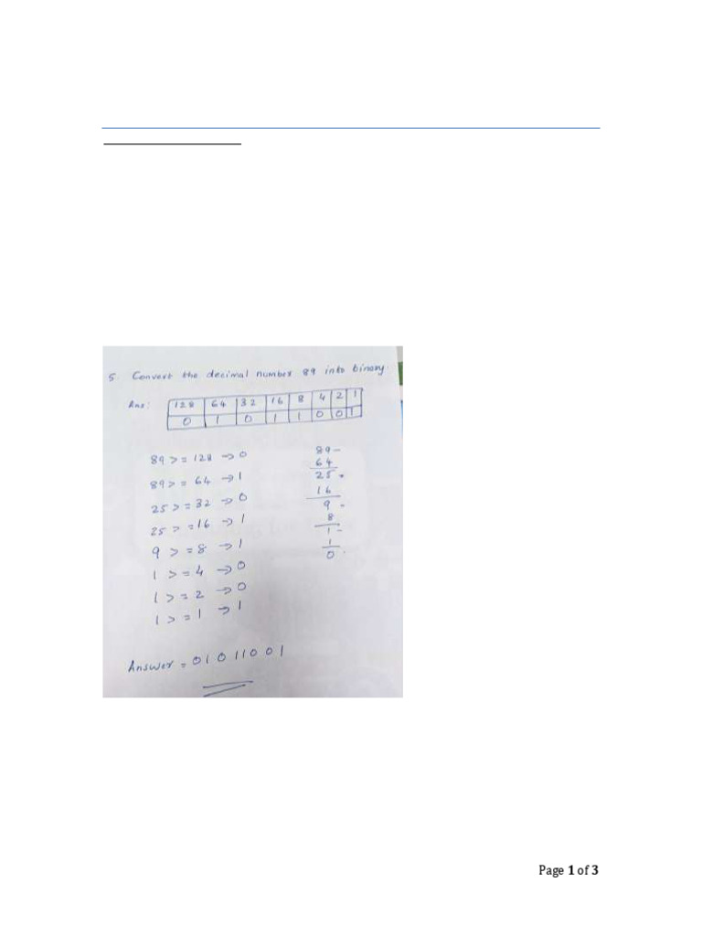 GR 8 CS Revison Worksheet 2 Answers | PDF | Byte | Arithmetic