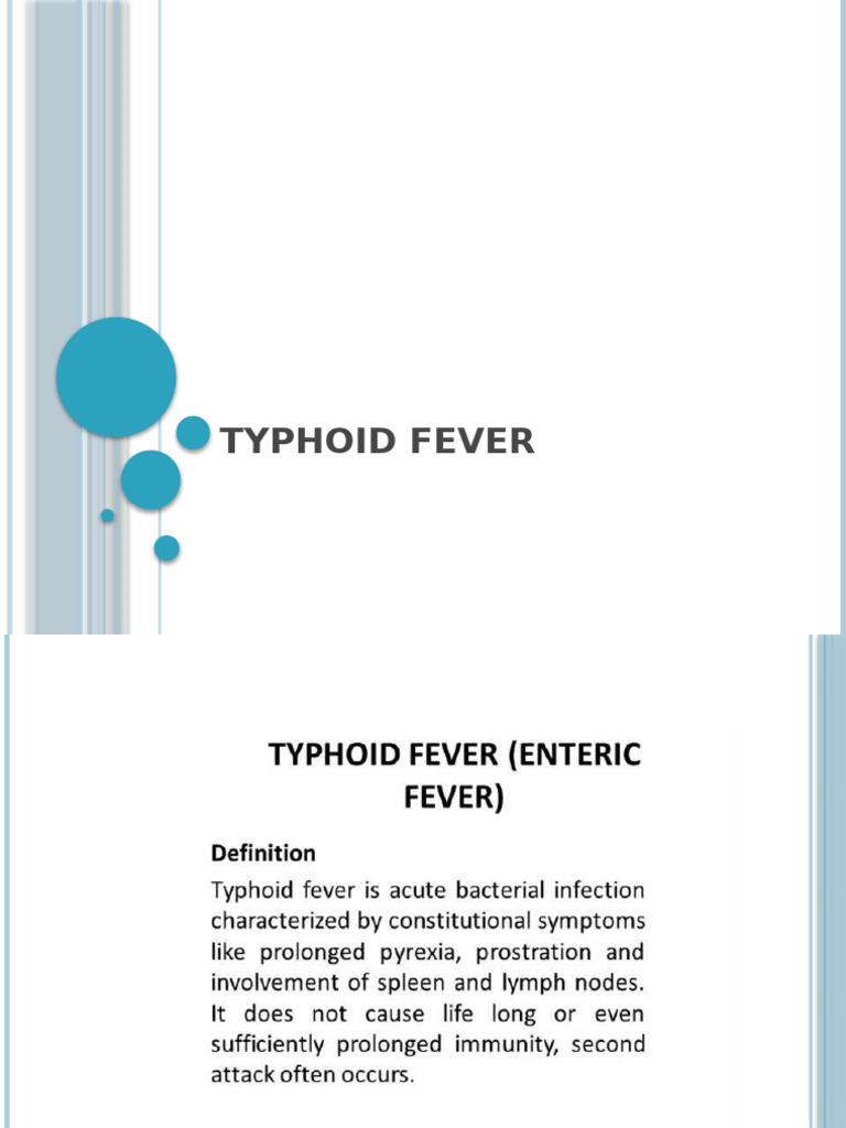 Typhoid Fever | PDF | Medical Specialties | Diseases And Disorders