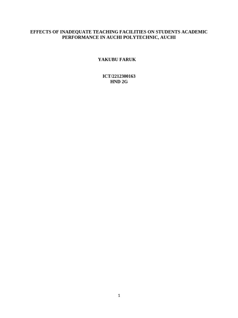 Yakubu Faruk | PDF | Learning | Teachers