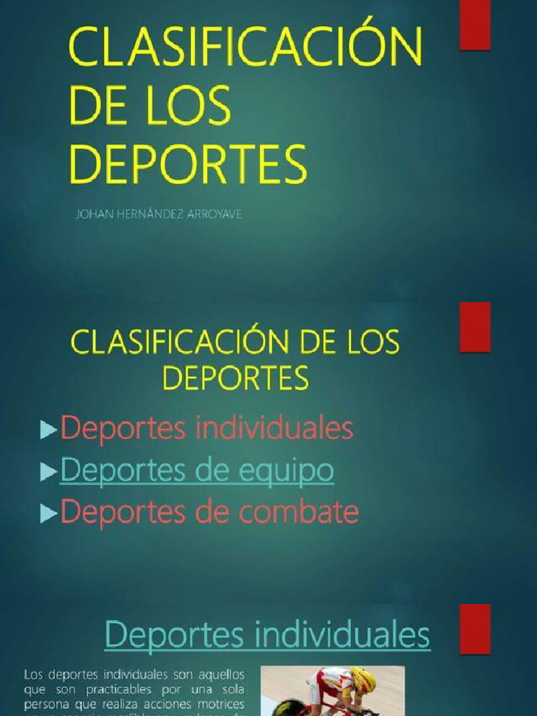 Deporte Individual y de Conjunto | PDF