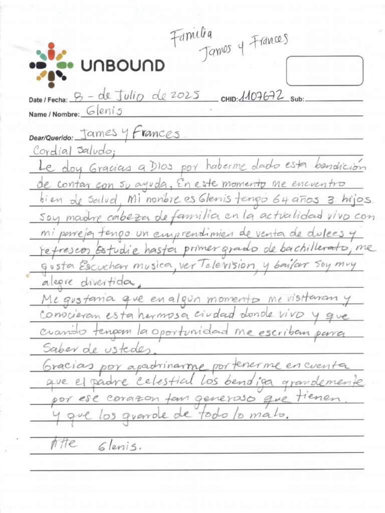 Glenis 20250708 | PDF