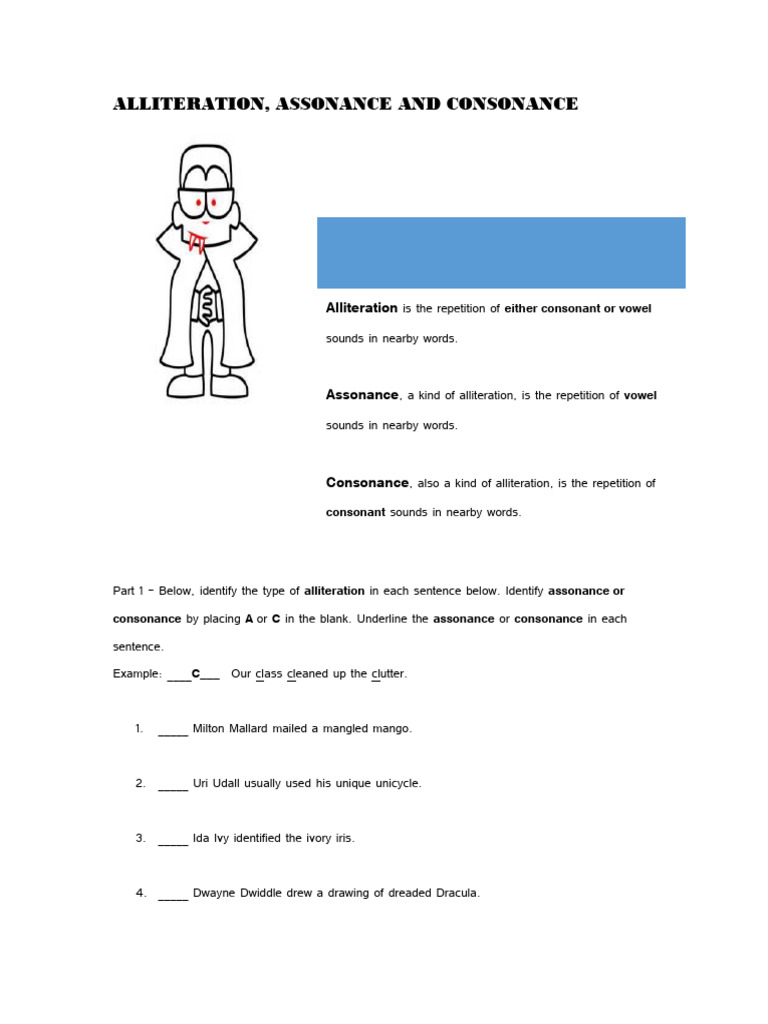 Alliteration, Assonance and Consonance | PDF